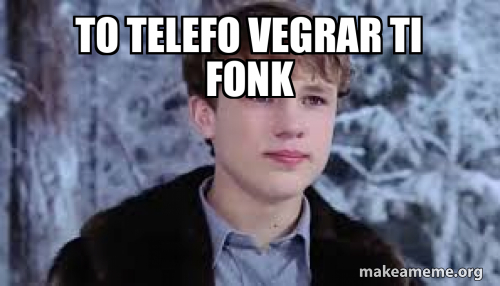 to telefo vegrar ti fonk Meme Generator