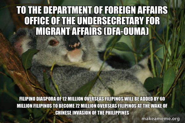 To The Department of Foreign Affairs Office of the Undersecretary for ...