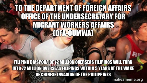 To The Department of Foreign Affairs Office of the Undersecretary for ...