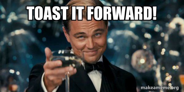 TOAST IT FORWARD! - Great Gatsby Reaction - Leonardo DiCaprio Toast ...