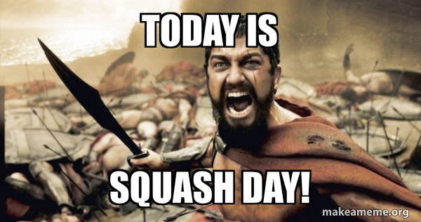 Today is SQUASH DAY! - The 300 Meme Generator