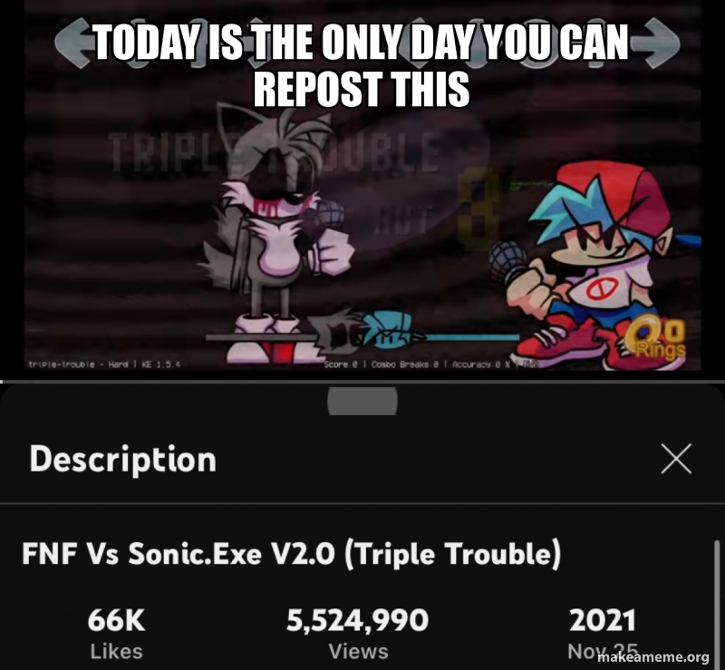 Today is the only day you can repost this Meme Generator