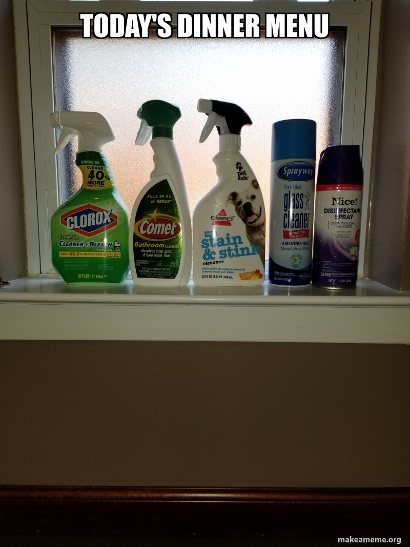 Today's dinner menu Meme Generator