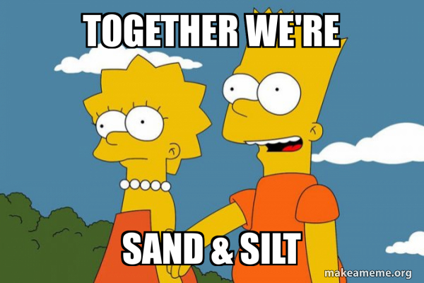Together we're Sand & Silt - Bart and Lisa Chat Meme Generator