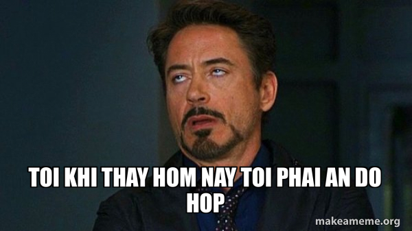Toi khi thay hom nay toi phai an do hop - Tony Stark Eye Roll Meme ...
