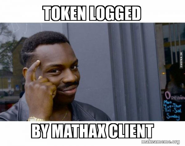 TOKEN LOGGED BY MATHAX CLIENT - Roll Safe Black Guy Pointing at His Head Meme Generator
