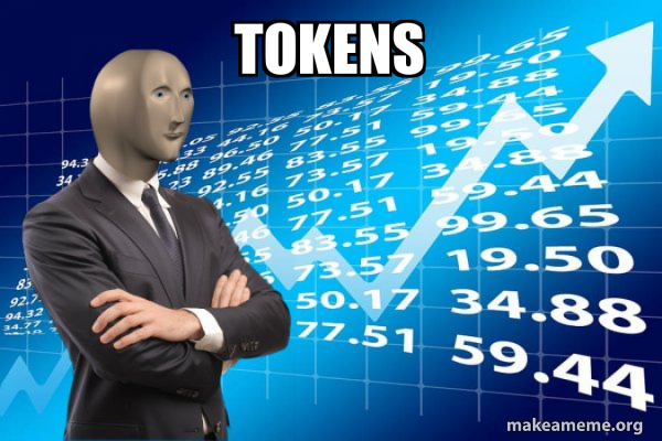 Tokens - Stonks Only Go Up Meme Generator
