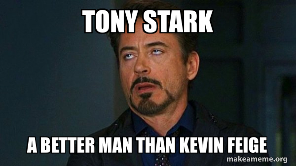 Tony Stark A better man than Kevin Feige - Tony Stark Eye Roll Meme ...