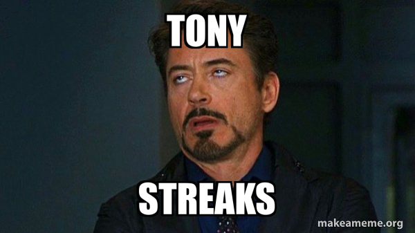 Tony Streaks - Tony Stark Eye Roll Meme Generator