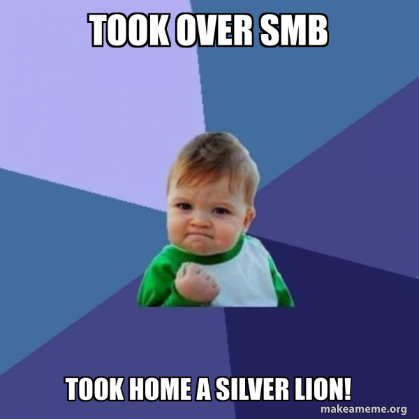 Took over SMB Took home a silver lion! - Success Kid Meme Generator