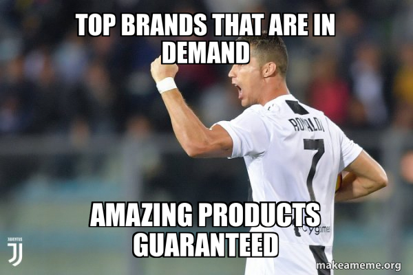 Top brands that are in demand Amazing products guaranteed - Cristiano ...