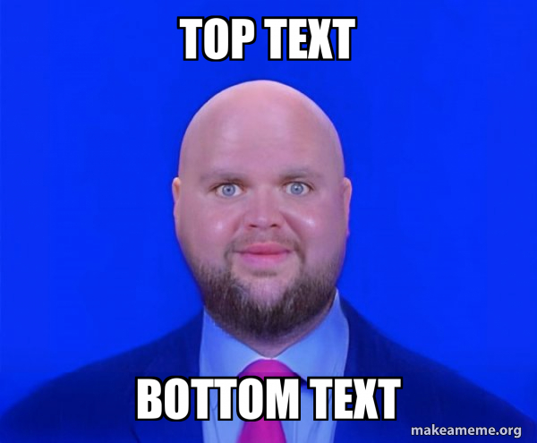 Top text Bottom text - Bald J.D. Vance Meme Generator