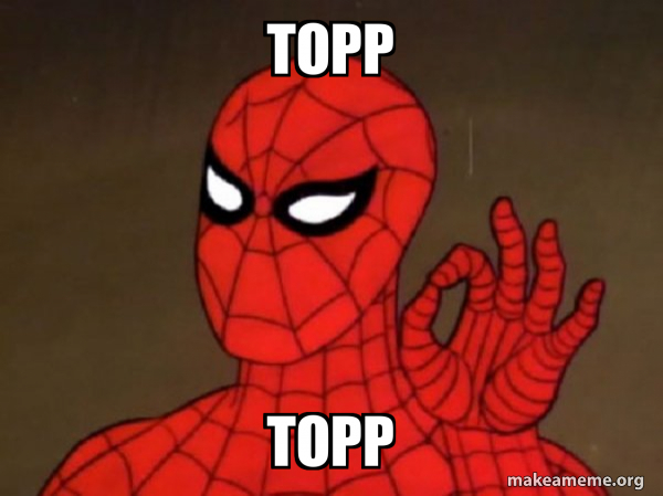 Topp Topp - Spiderman - Care factor Zero Meme Generator