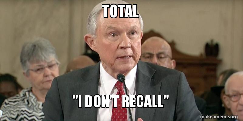 Total "I Don't Recall" Meme Generator