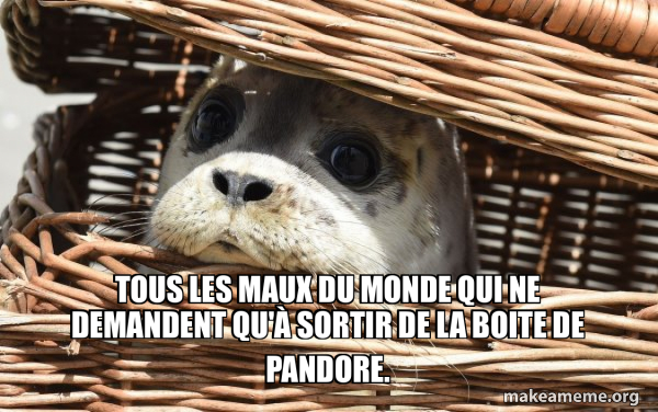 Tous les maux du monde qui ne demandent qu'à sortir de la boite de ...