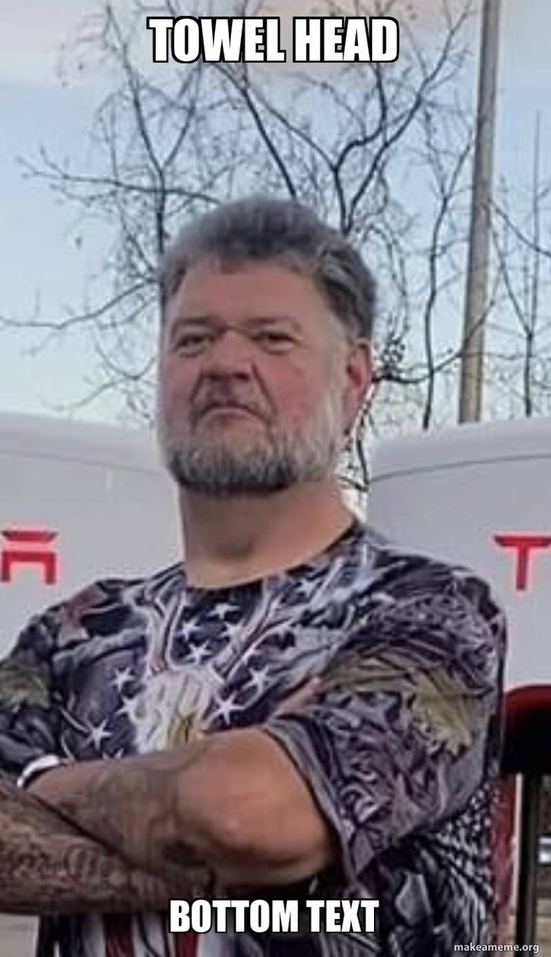Towel head Bottom text Meme Generator