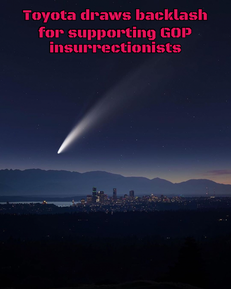 Toyota draws backlash for supporting GOP insurrectionists Meme Generator