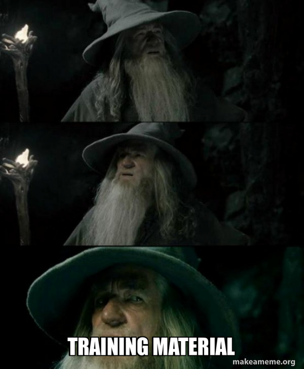 Training material - Confused Gandalf Meme Generator