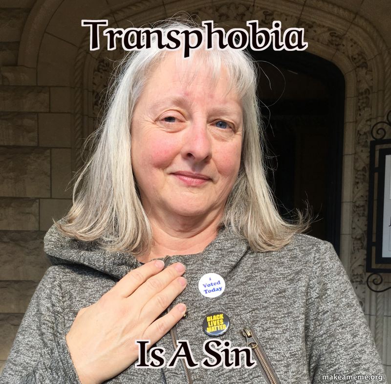 Transphobia Is A Sin Meme Generator