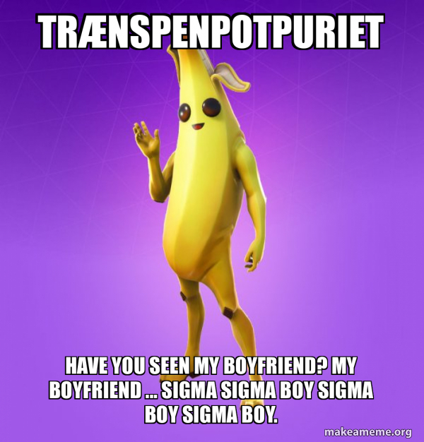 Trænspenpotpuriet Have you seen my boyfriend? My boyfriend ... Sigma ...