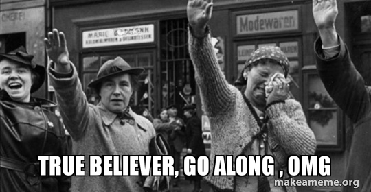 TRUE BELIEVER, GO ALONG , OMG Meme Generator