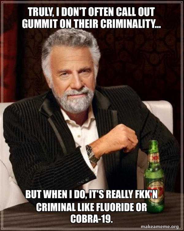 Truly, I don't often call out gummit on their criminality... But when I ...
