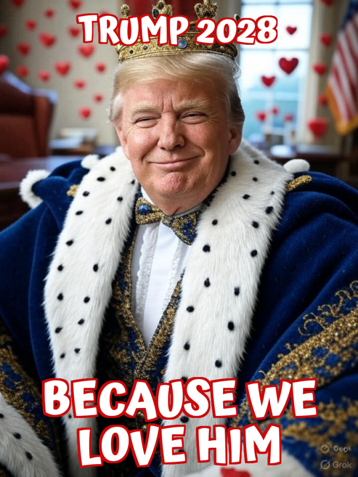 Trump 2028 Because we love him Meme Generator