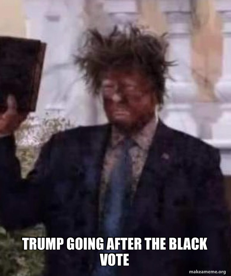 Trump going after the Black vote Meme Generator