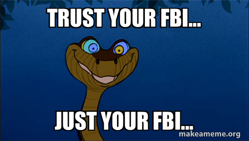 Trust your fbi... just your fbi... Meme Generator