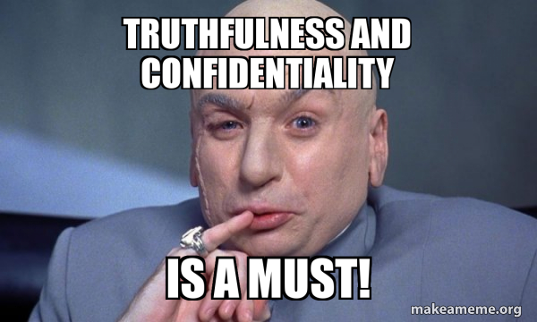 Confidentiality Memes Reminder Letter Confidentiality Letter Or Former