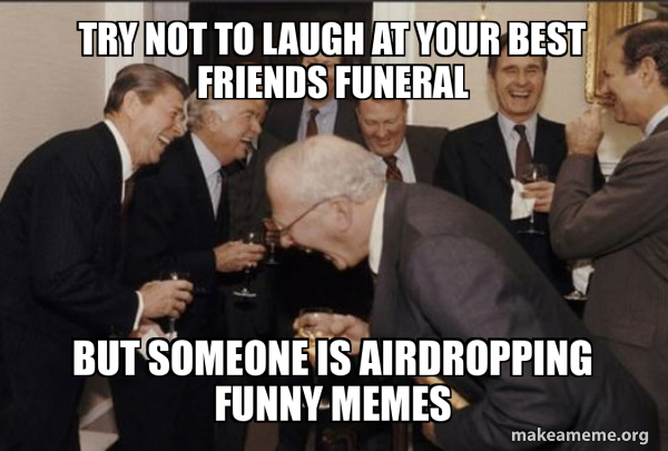 Try not to laugh at your best friends funeral but someone is ...