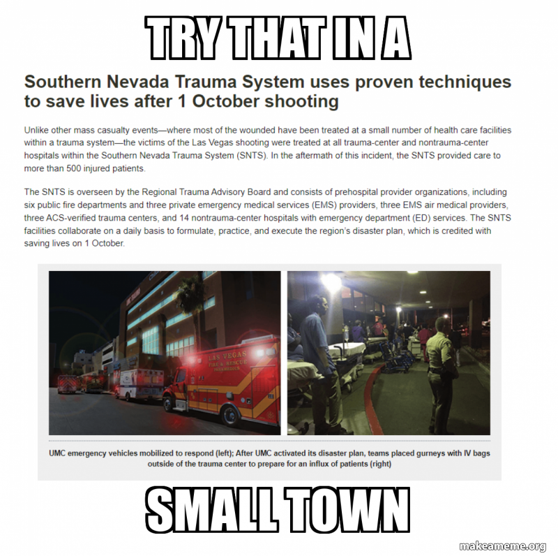 try that in a small town Meme Generator