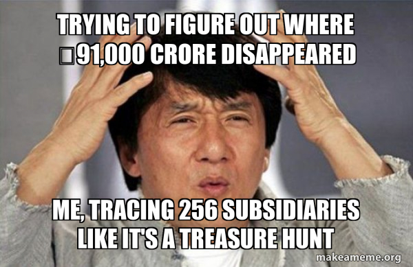 Trying to figure out where ₹91,000 crore disappeared Me, tracing 256 ...