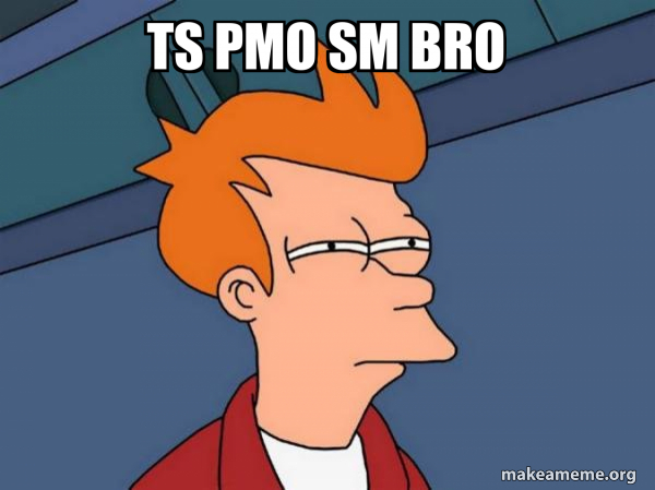 TS PMO SM BRO - Futurama Fry Meme Generator