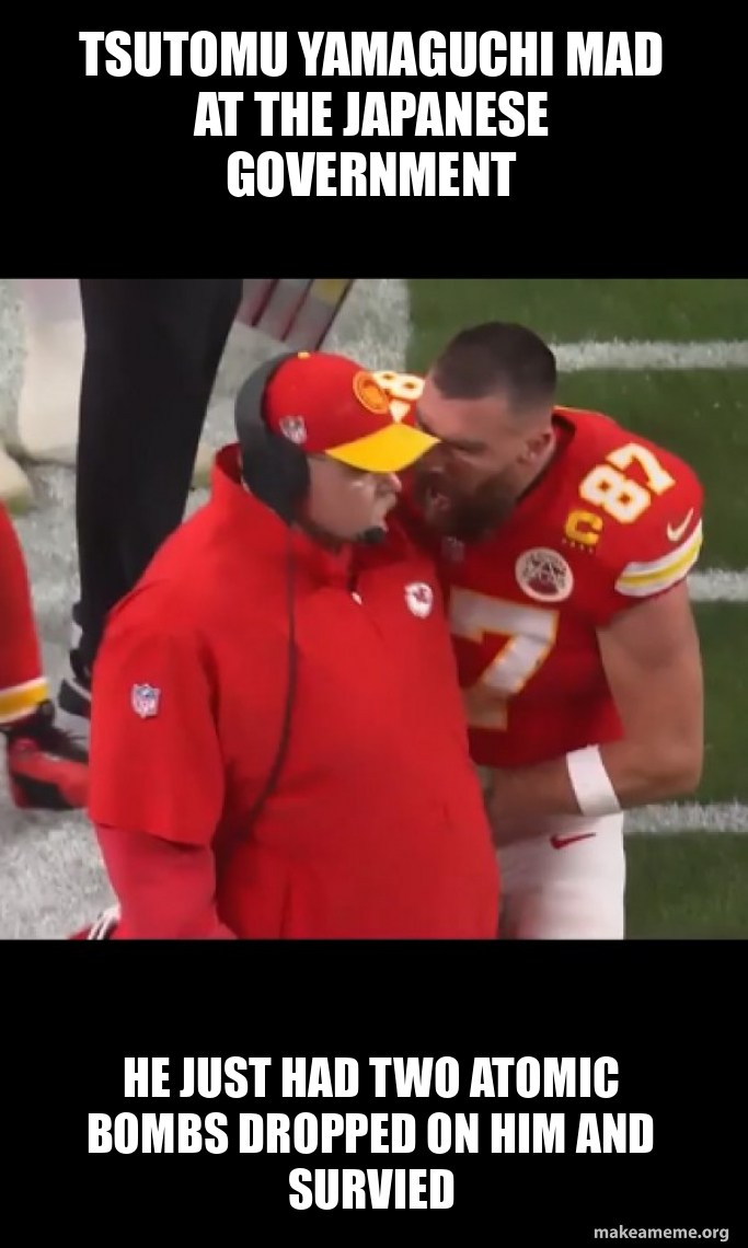 Tsutomu Yamaguchi mad at the Japanese government He just had two atomic ...