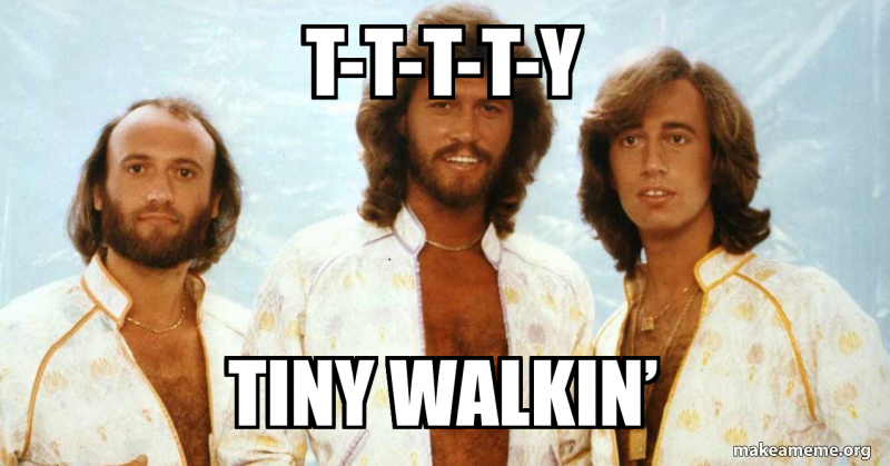 T-T-T-T-Y Tiny Walkin’ Meme Generator