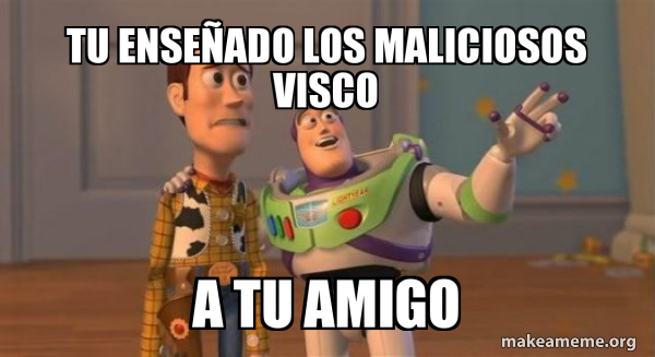 tu enseÃ±ado los maliciosos visco a tu amigo - Buzz and Woody (Toy ...