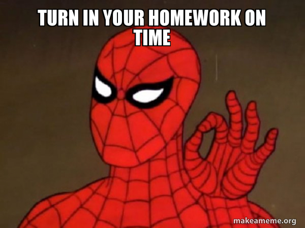 Turn In Homework On Time
