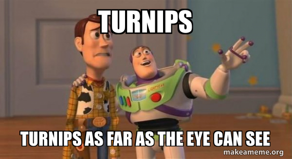 Turnips turnips as far as the eye can see - Buzz and Woody (Toy Story ...