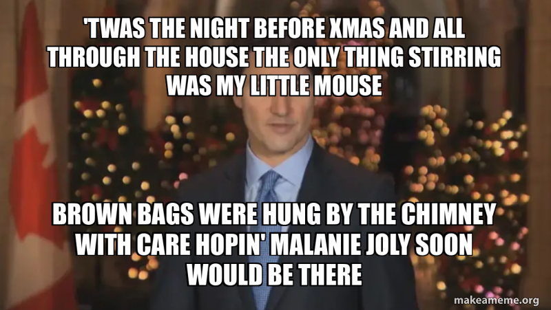 'TWAS THE NIGHT BEFORE XMAS AND ALL THROUGH THE HOUSE THE ONLY THING ...