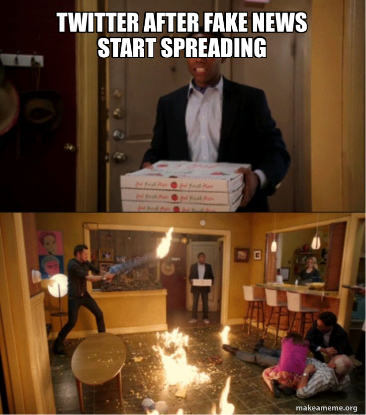 Twitter after fake news start spreading Meme Generator