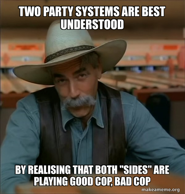Two party systems are best understood by realising that both "sides ...