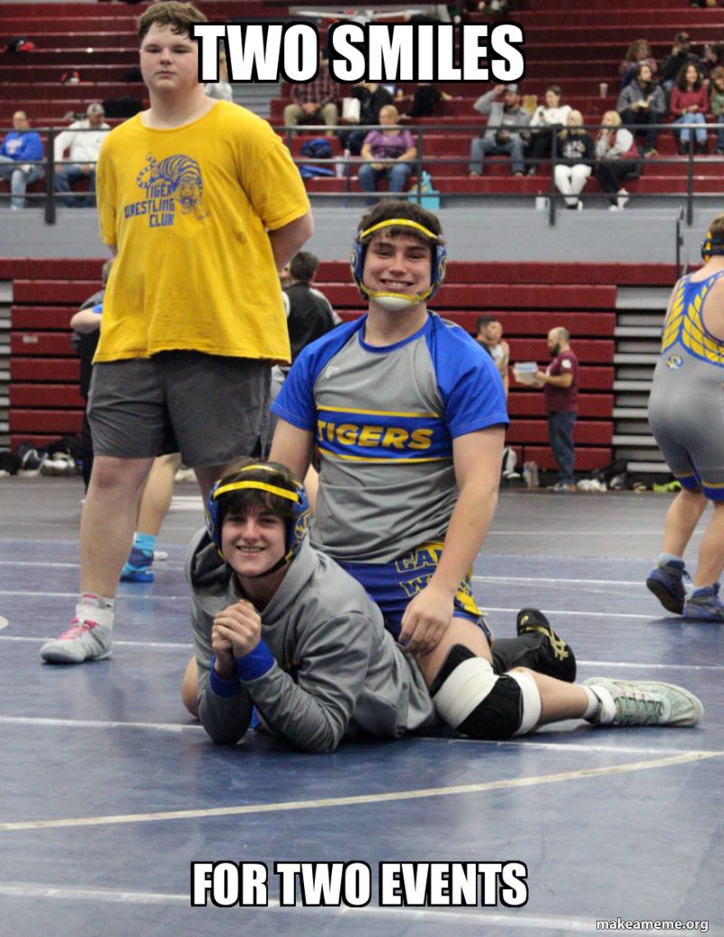 Two smiles For two events Meme Generator