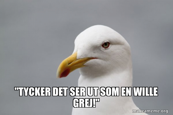 "Tycker det ser ut som en wille grej!" - Stuff That Didn't Happen ...