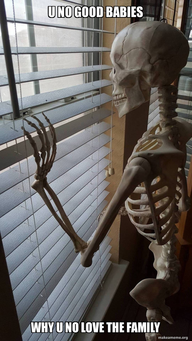 U no good babies why u no love the family Meme Generator