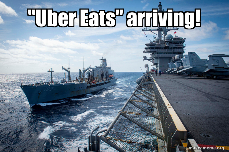 "Uber Eats" arriving! Meme Generator
