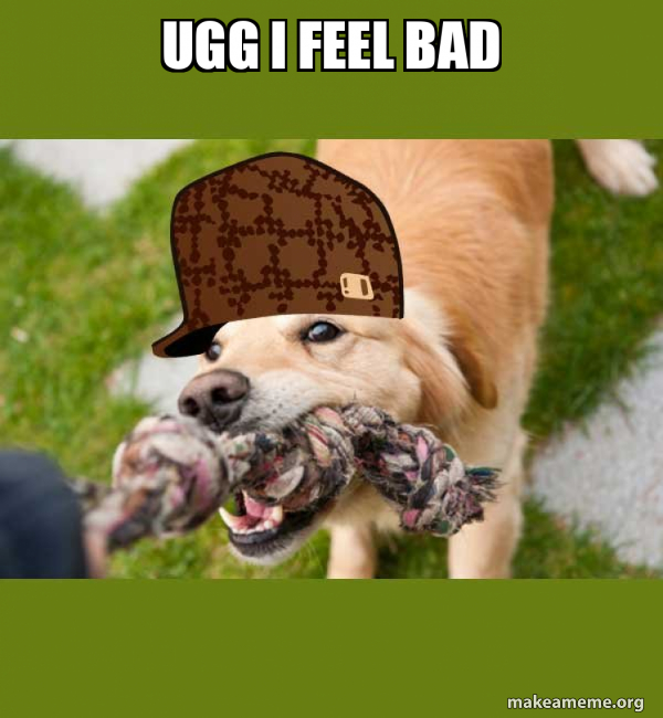 ugg i feel bad - Scumbag dog Meme Generator