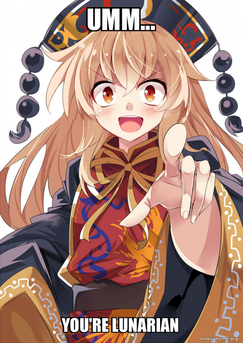 UMM... you're lunarian Meme Generator