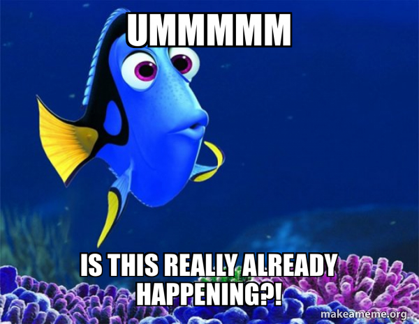 Ummmmm Is this really already happening?! - Dory from Nemo (5 second ...