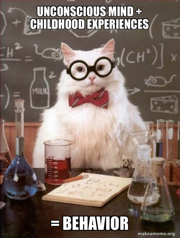 Unconscious mind + childhood experiences = behavior - Chemistry Cat ...